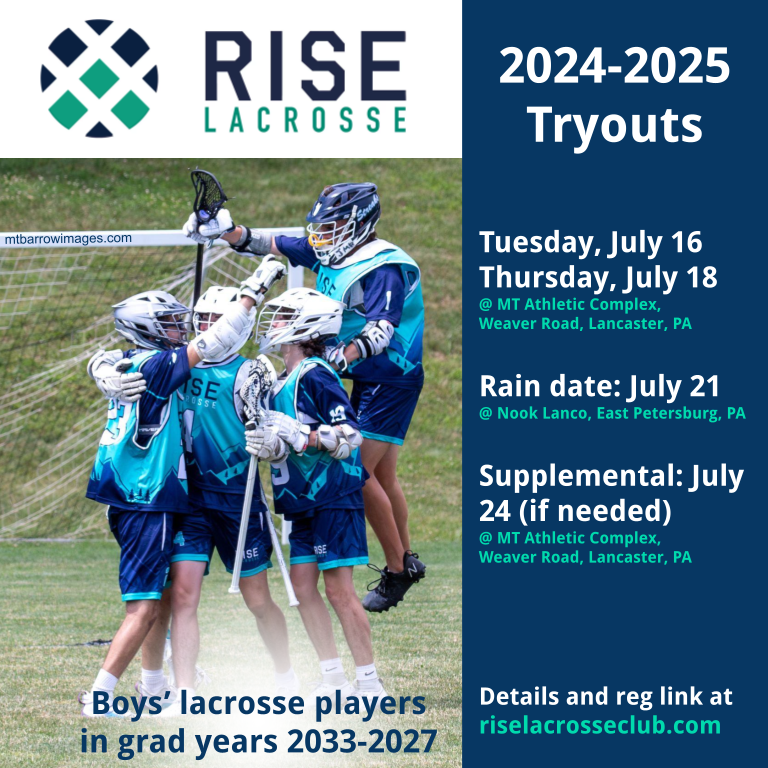 Register Today for 2024-2025 Tryouts! – Rise Lacrosse Club